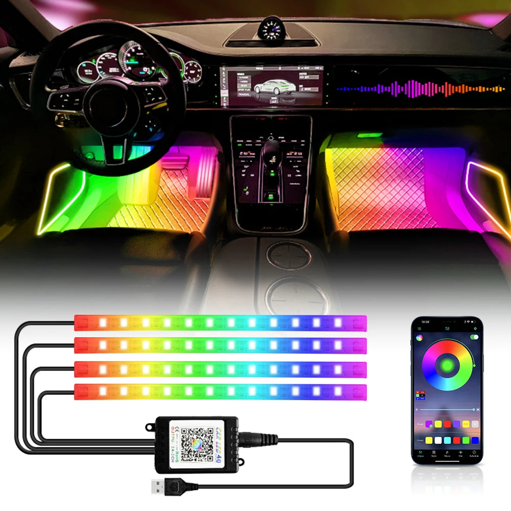 Altora Spectrum Footwell Ambient Light Kit – RGB APP Control – Altora ...